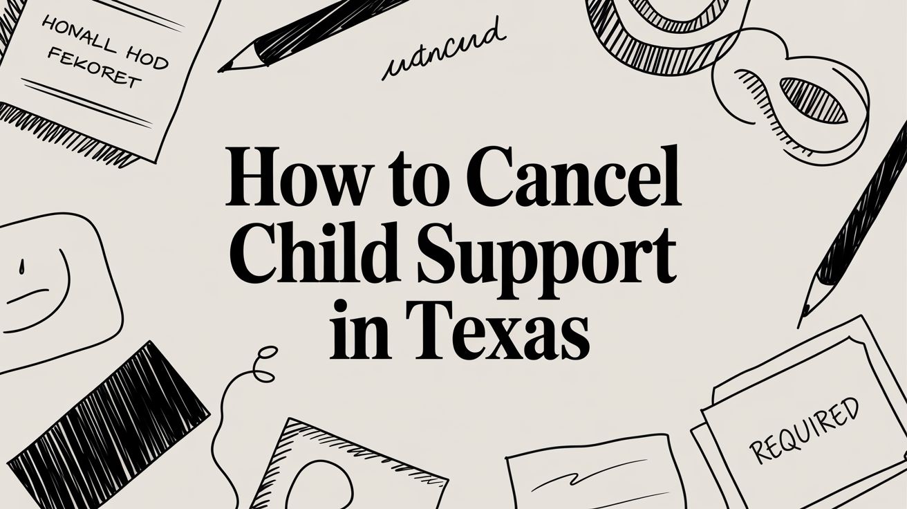 How to Cancel Child Support in Texas