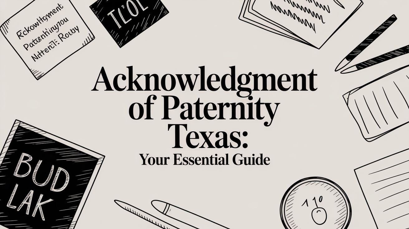 Texas Paternity Acknowledgment: Your Legal Guide