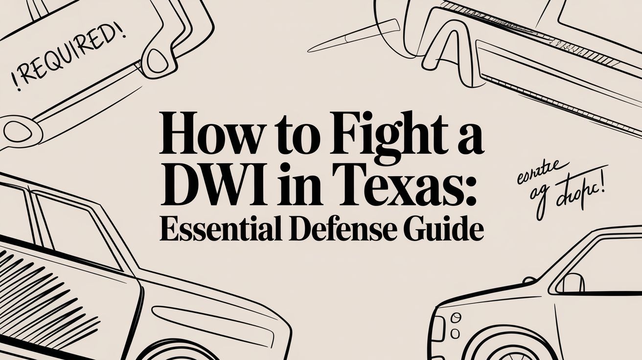 Texas DWI Defense Guide: Fight Your Charges Now!