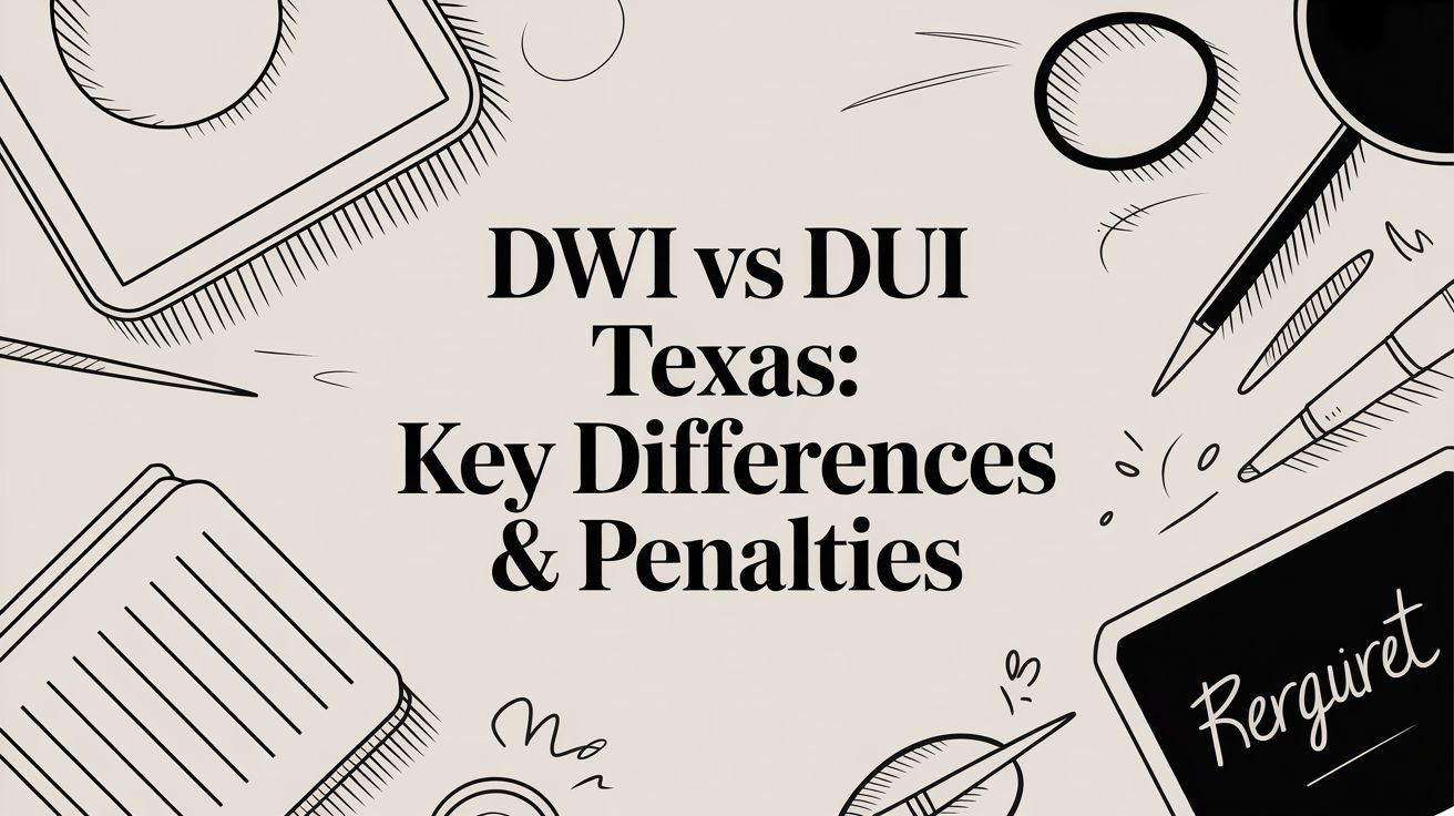 DWI vs DUI Texas: Key Differences & Penalties for Families