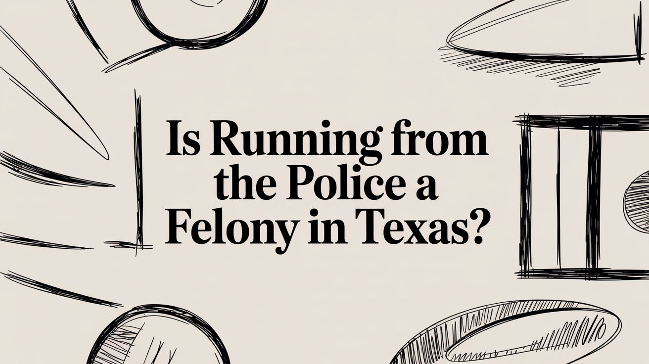 Is Running From Police a Felony in Texas? Legal Answers