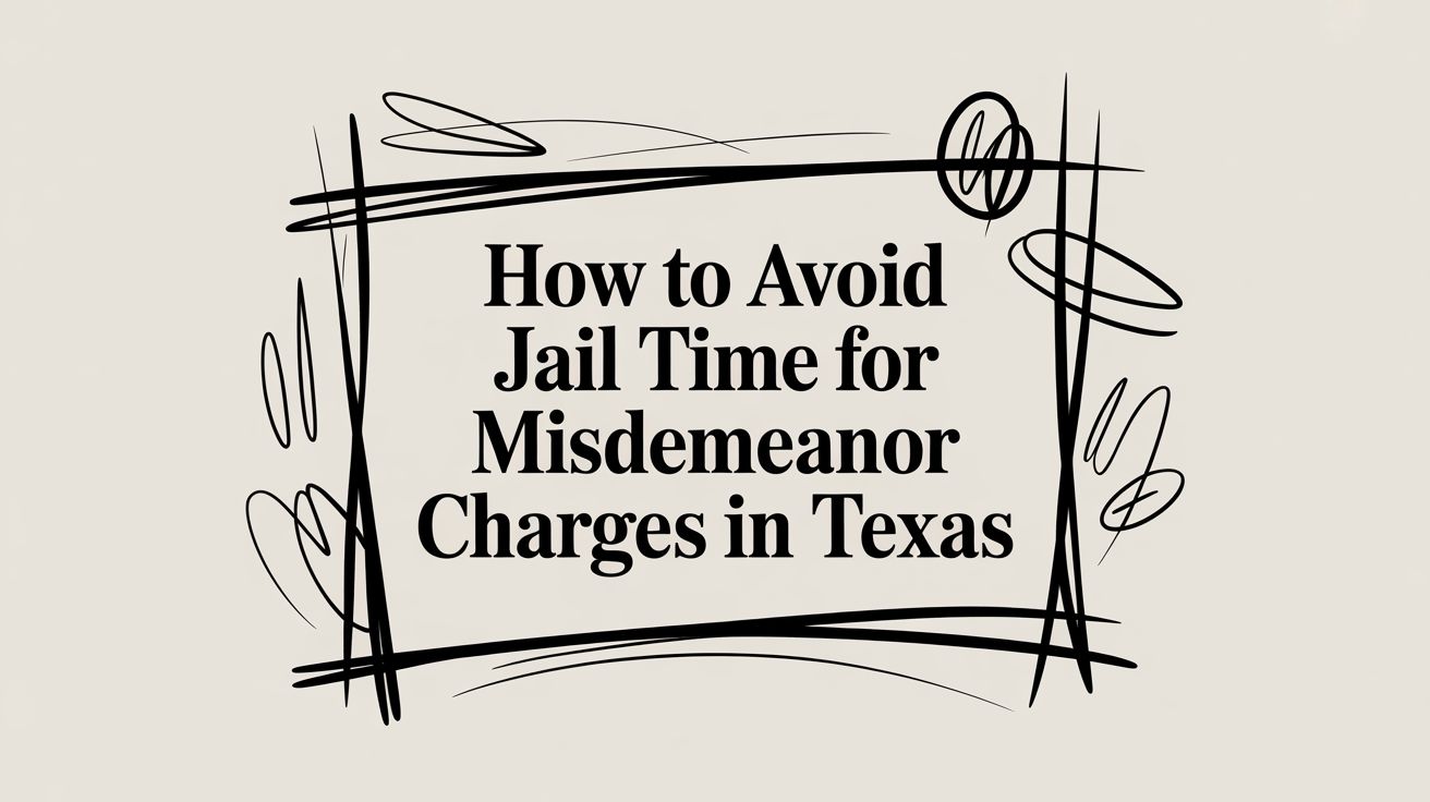 How to Avoid Jail Time for Misdemeanor Charges in Texas